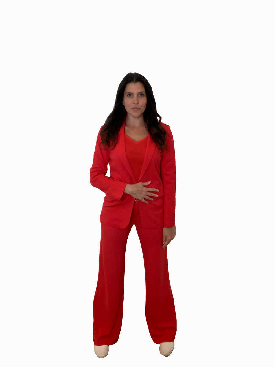 RED SLACKS from Monochrome for Women Suit Pants – MONOCHROME